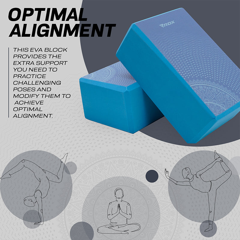 RDX D9 high density EVA foam yoga blocks Non-Slip Brick – RDX Sports - USA